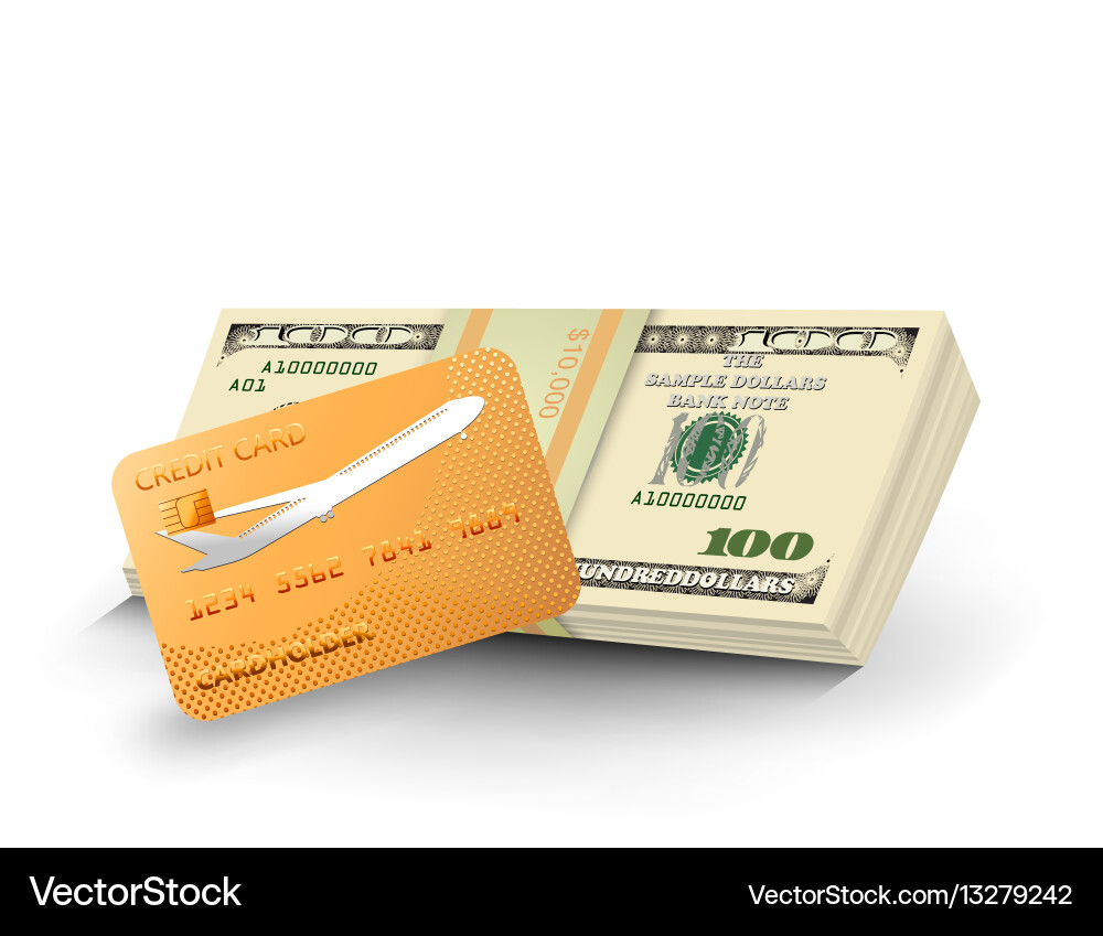 Money credit card Royalty Free Vector Image - VectorStock