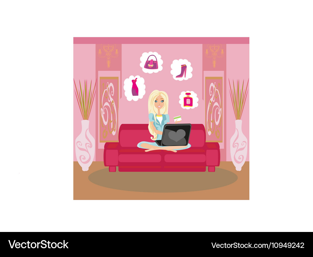Online shopping Royalty Free Vector Image - VectorStock