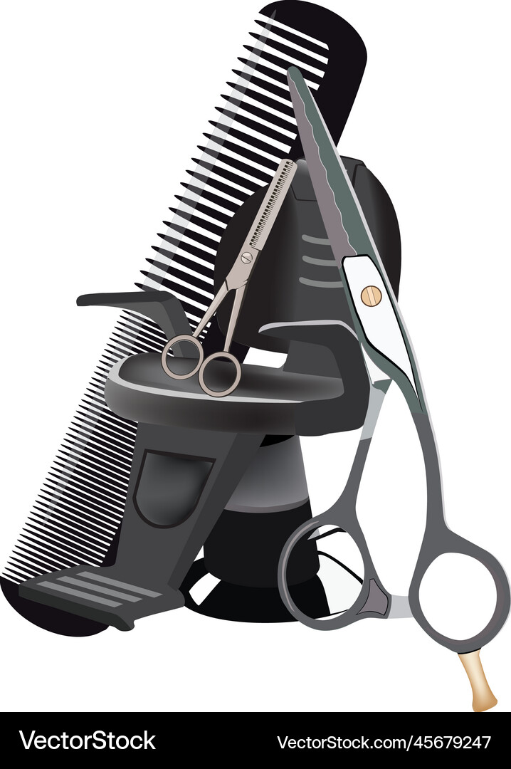 Barber accessories and mens grooming Royalty Free Vector