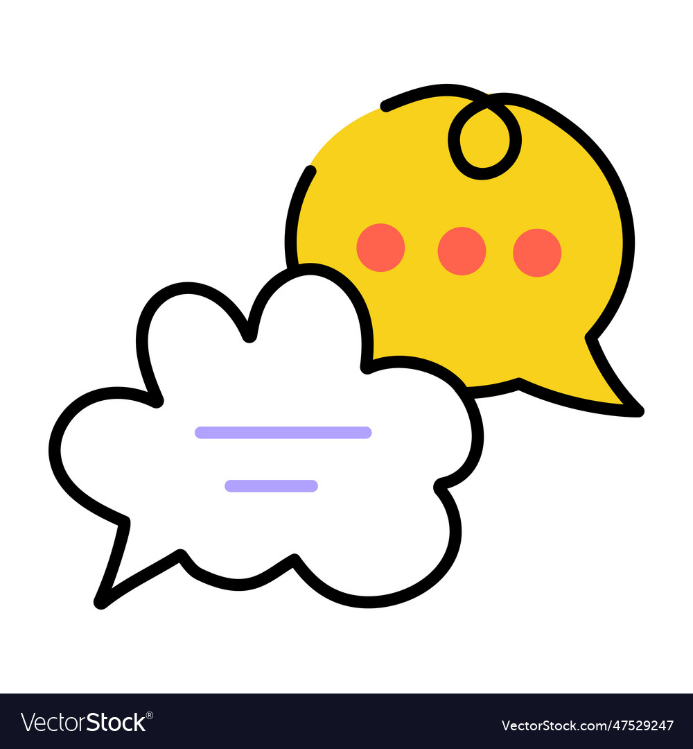 Chat bubbles Royalty Free Vector Image - VectorStock