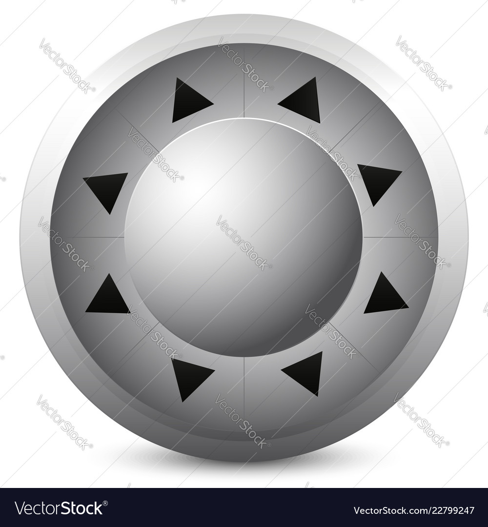 Control button template interface ui element Vector Image