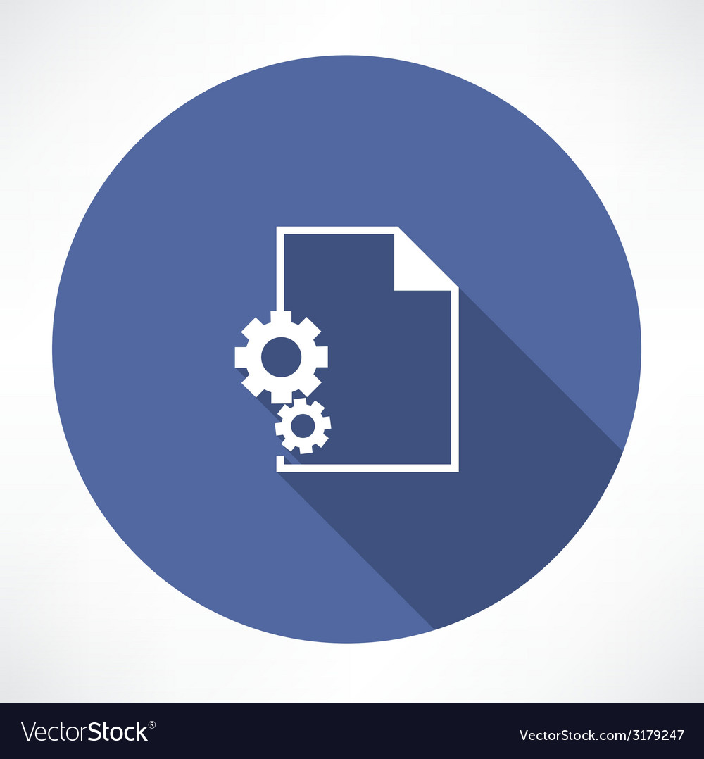 Document Settings Icon Royalty Free Vector Image Document Settings Icon Royalty Free Vector Image