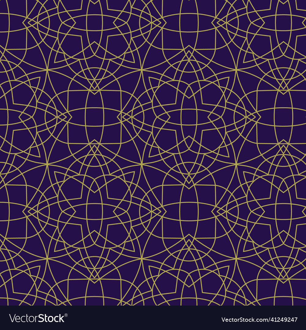 Flat design creative arabesque pattern Royalty Free Vector