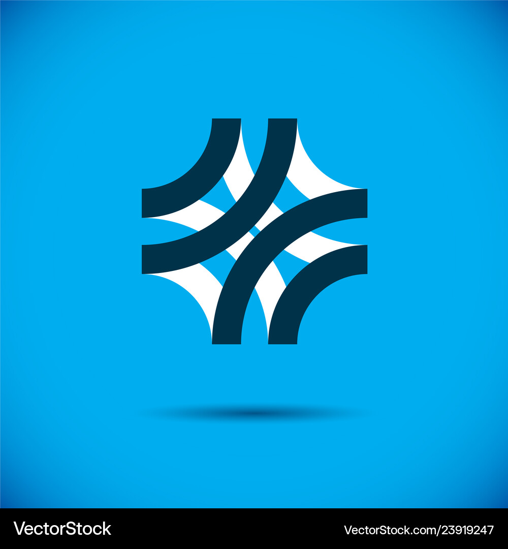 Geometric shape best for use as business identity Vector Image