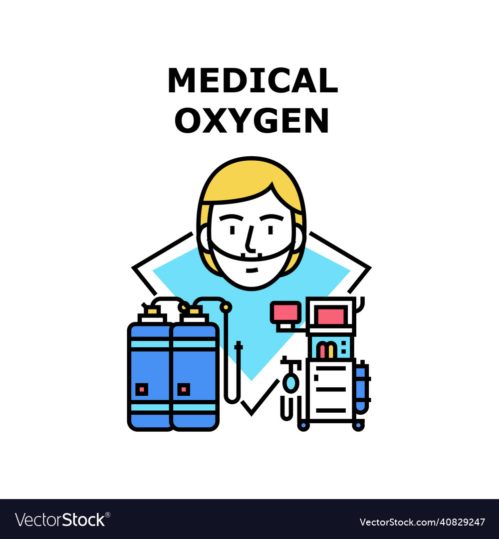 Medical oxygen icon Royalty Free Vector Image - VectorStock