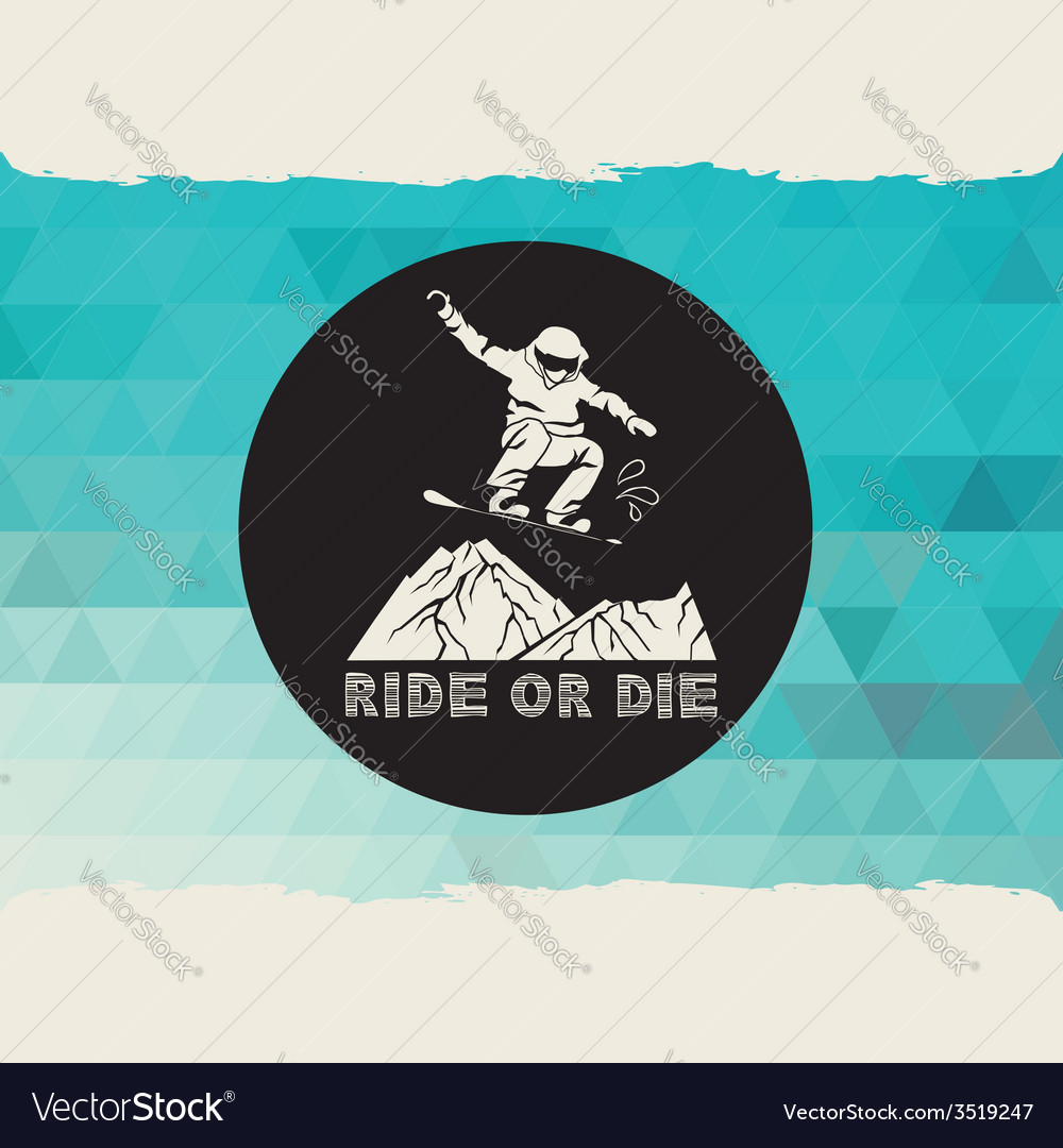 Snowboard icon design Royalty Free Vector Image