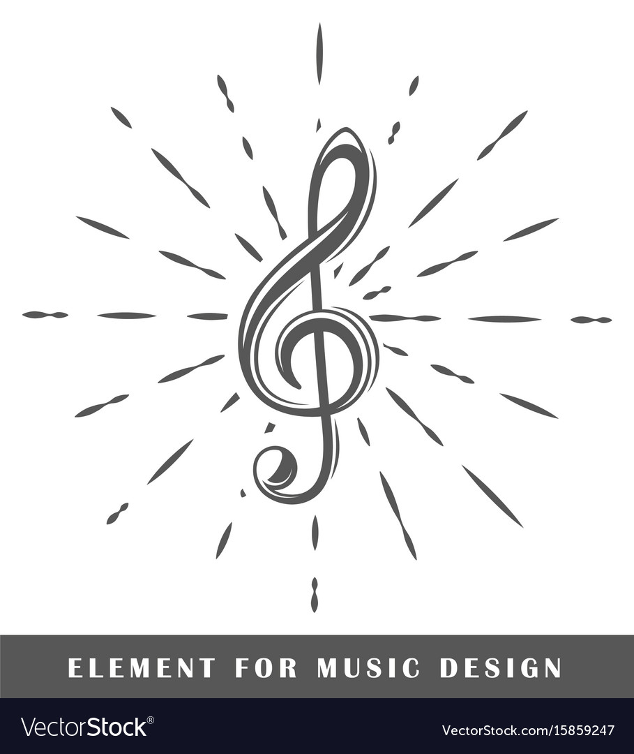 Treble clef Royalty Free Vector Image - VectorStock