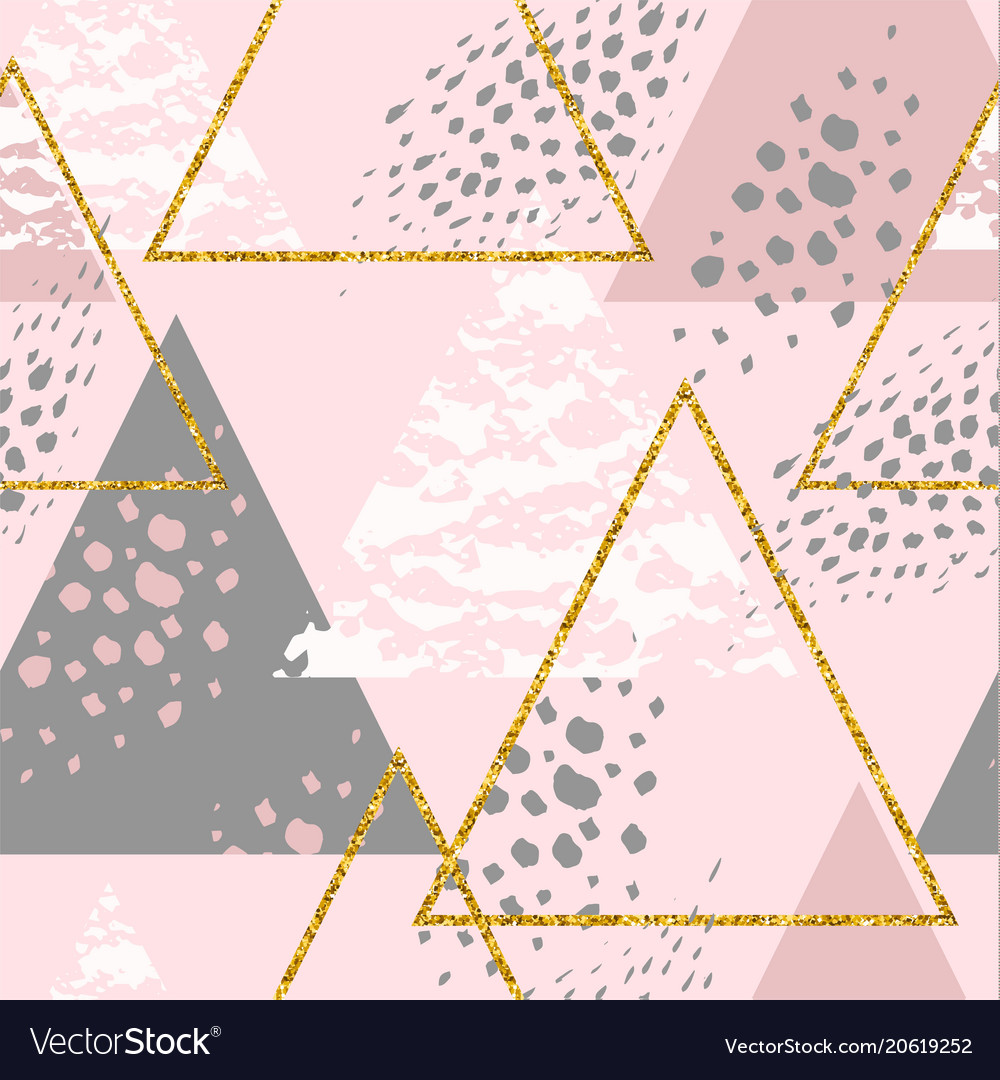Abstract geometric seamless repeat pattern Vector Image