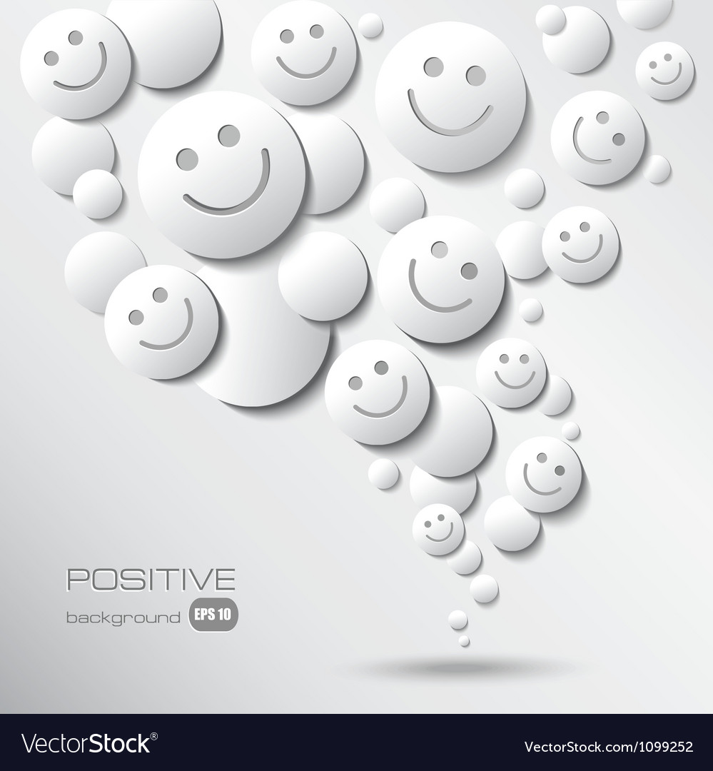Positive background Royalty Free Vector Image - VectorStock