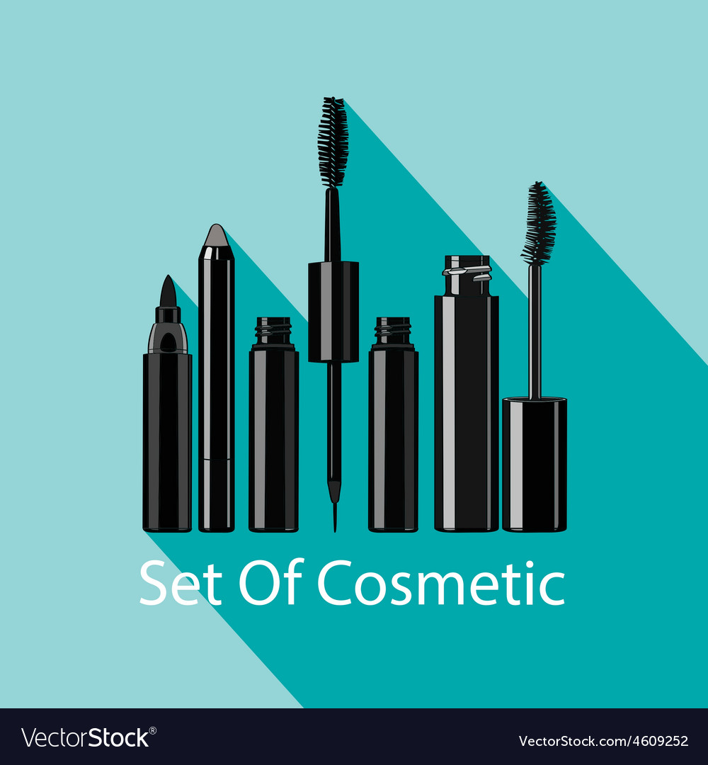 Set eye makeup Royalty Free Vector Image - VectorStock