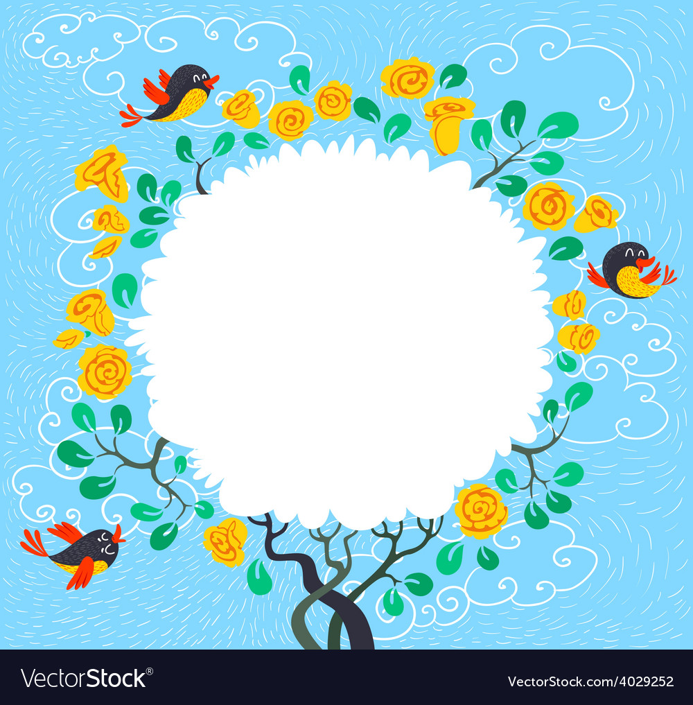 Spring tree Royalty Free Vector Image - VectorStock