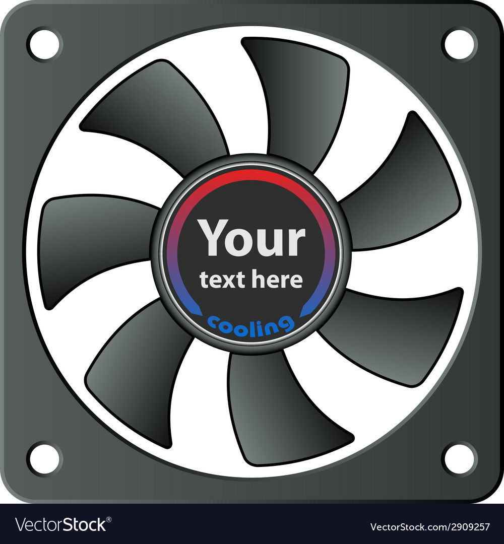 Computer fan Royalty Free Vector Image - VectorStock