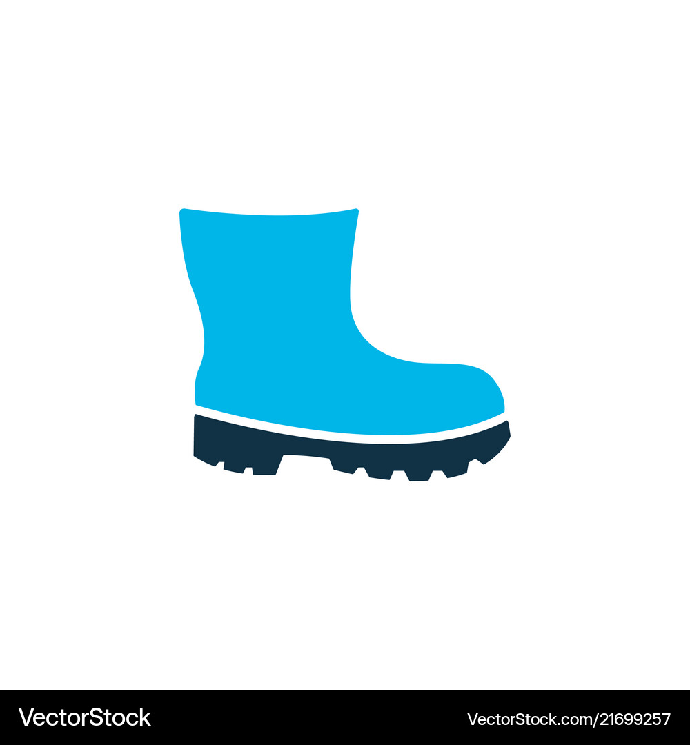 Foot protection icon colored symbol premium Vector Image