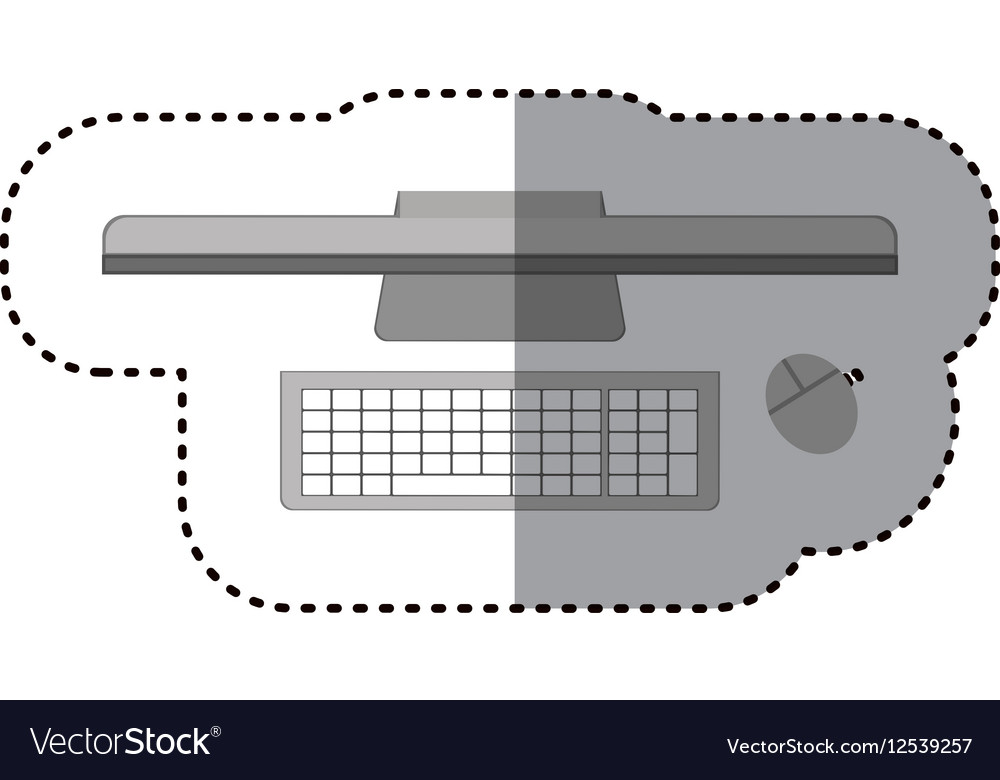 Isolated computer device design Royalty Free Vector Image