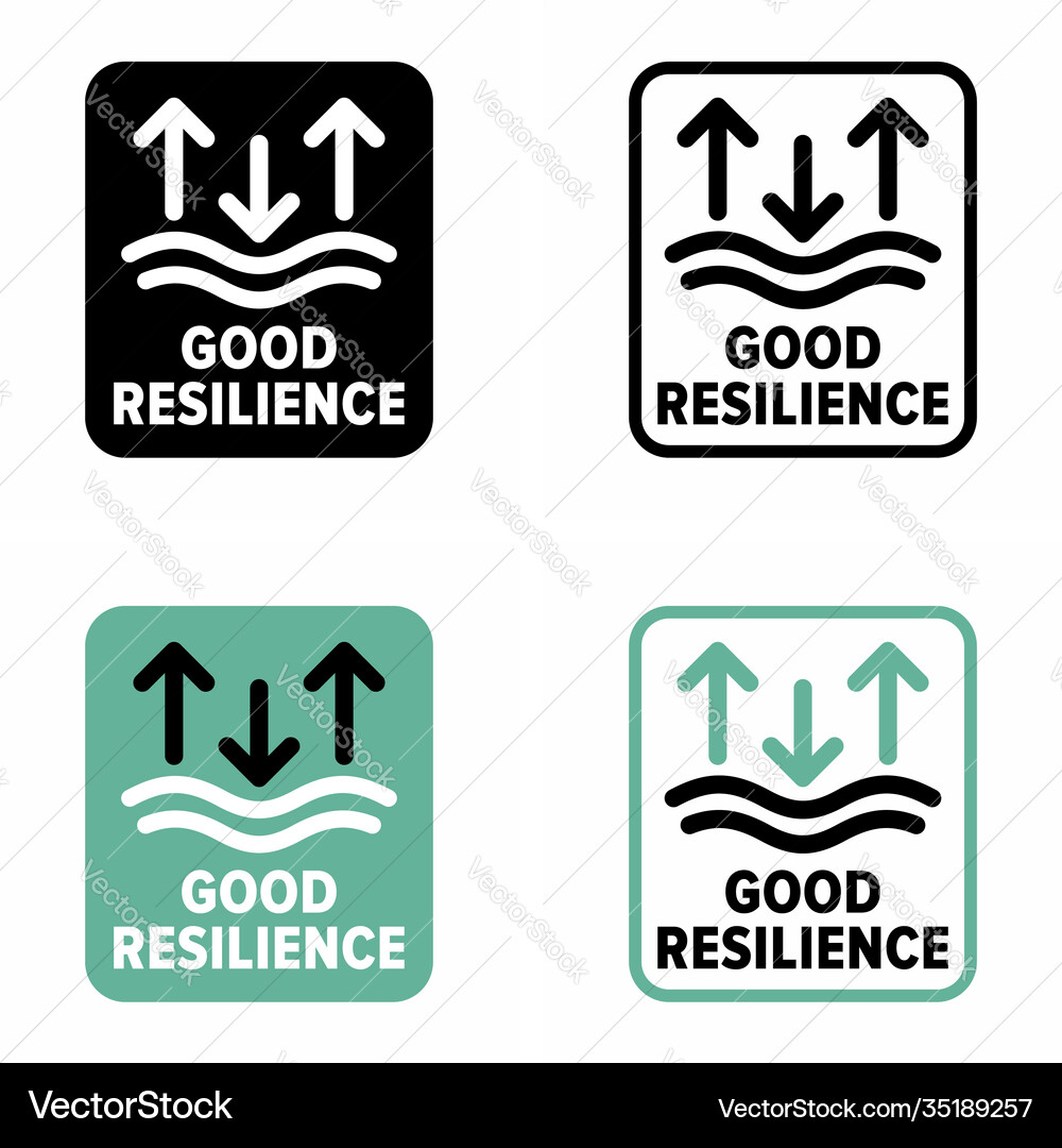 Resilience & Recovery Symbol Royalty Free Vector Image