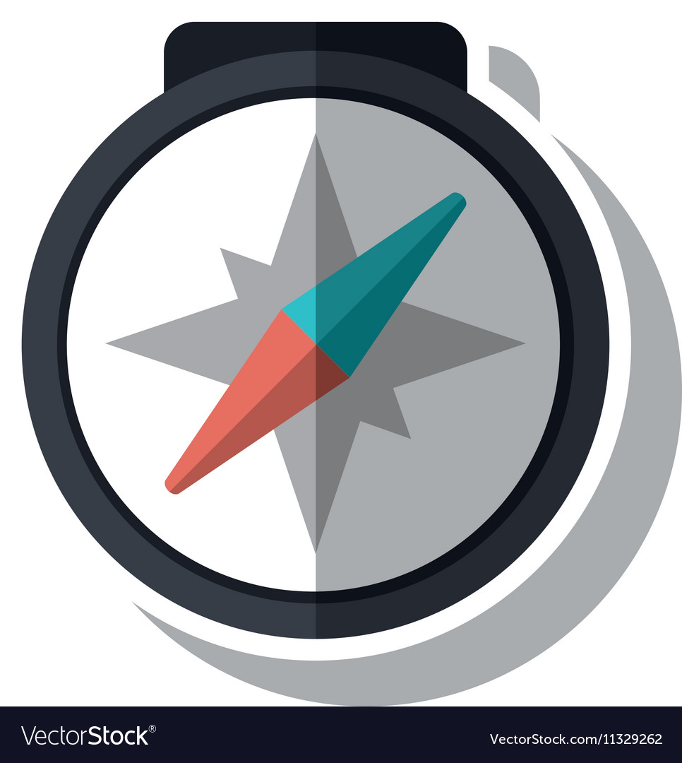 Isolated compass tool design Royalty Free Vector Image