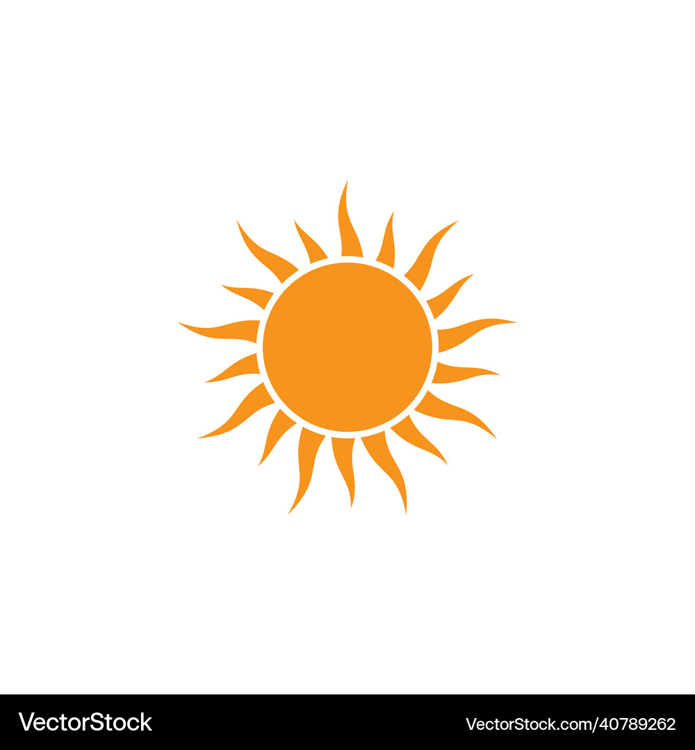 Radiant Sun Icon Royalty Free Vector Image - VectorStock