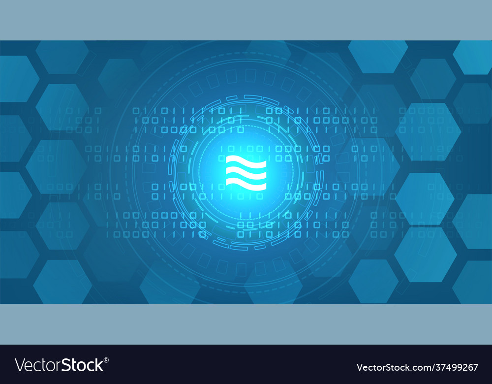 Abstract data transmission visualization Vector Image