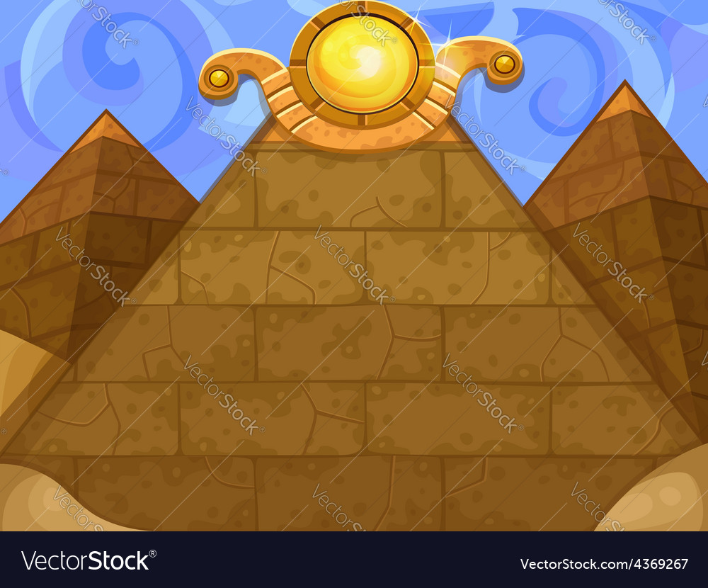 Background pyramids Royalty Free Vector Image - VectorStock
