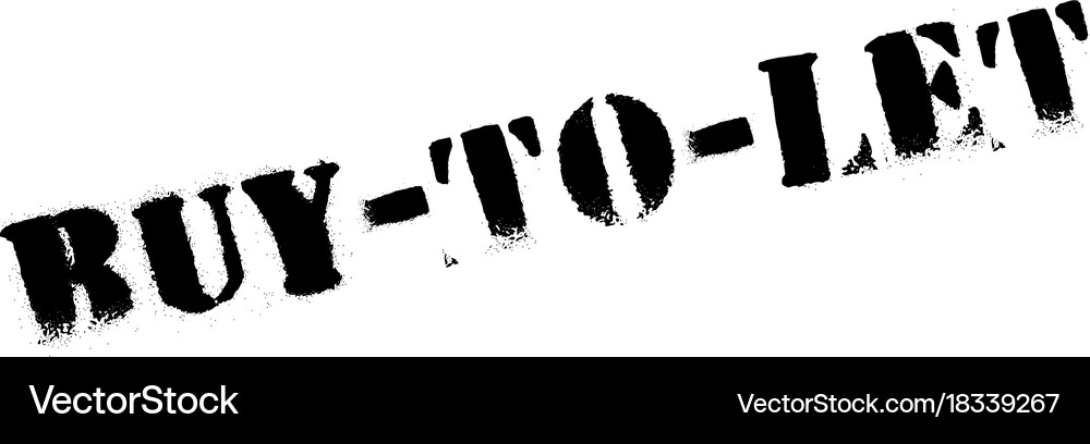Buy-to-let rubber stamp Royalty Free Vector Image