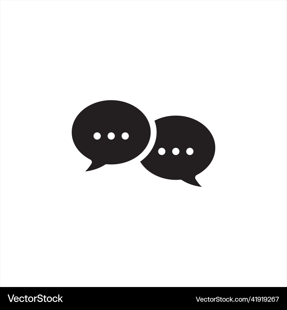 Chat logo icon sign symbol design Royalty Free Vector Image