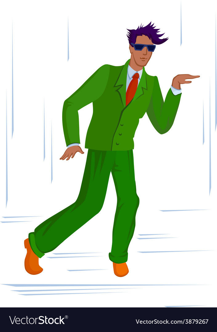 Dancing guy Royalty Free Vector Image - VectorStock