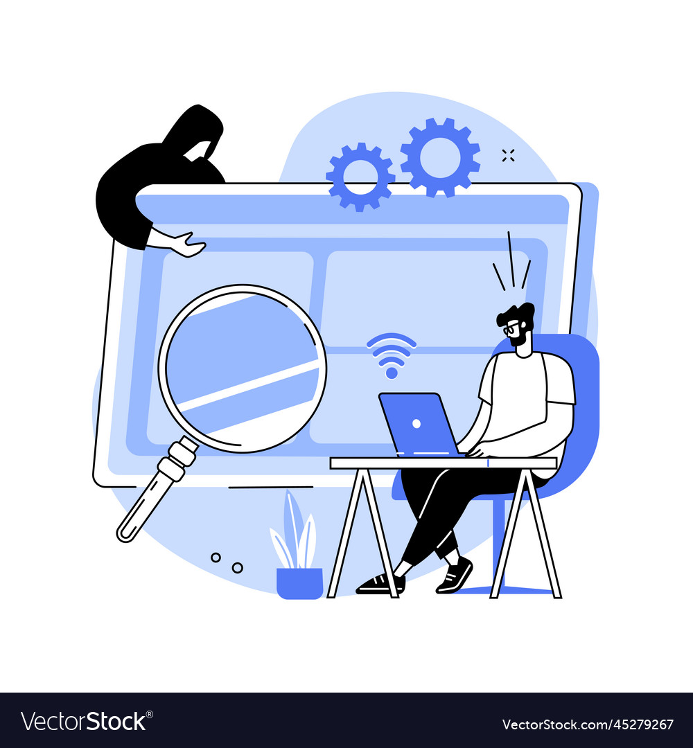 Data stealing malware abstract concept Royalty Free Vector