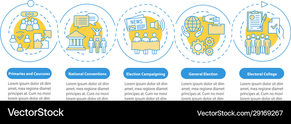 Election day infographic template business Vector Image