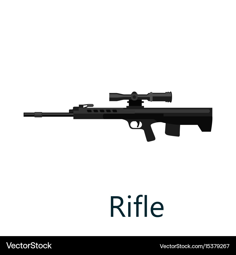 Hunting repeating air rifle weapon isolated Vector Image