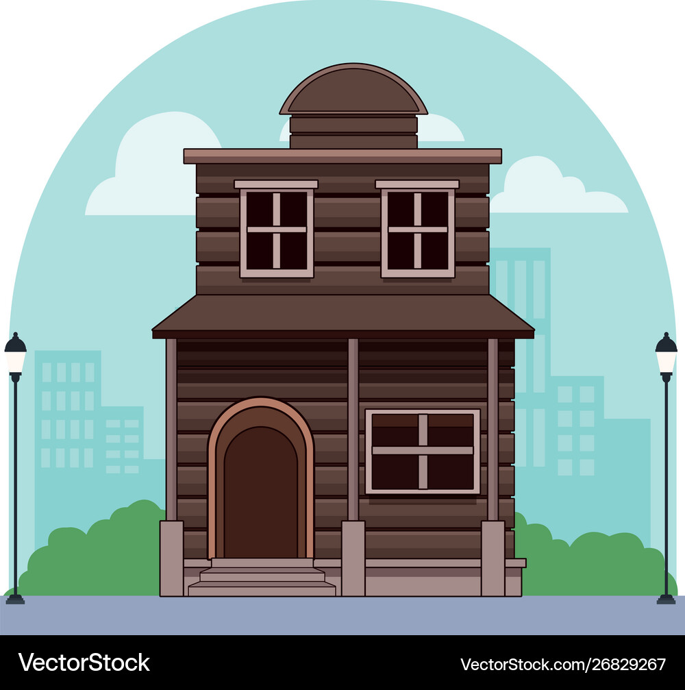Urban building and city architecture Royalty Free Vector