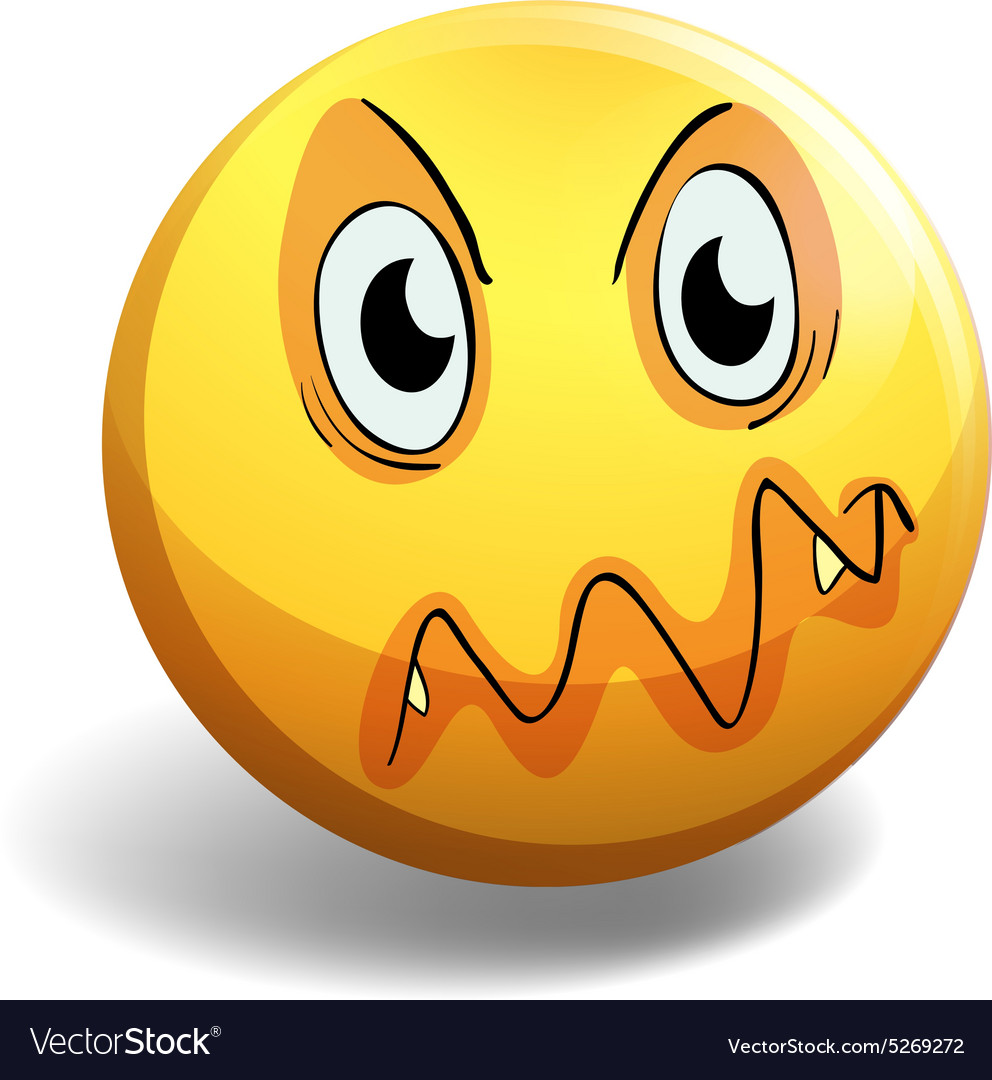 Angry face Royalty Free Vector Image - VectorStock