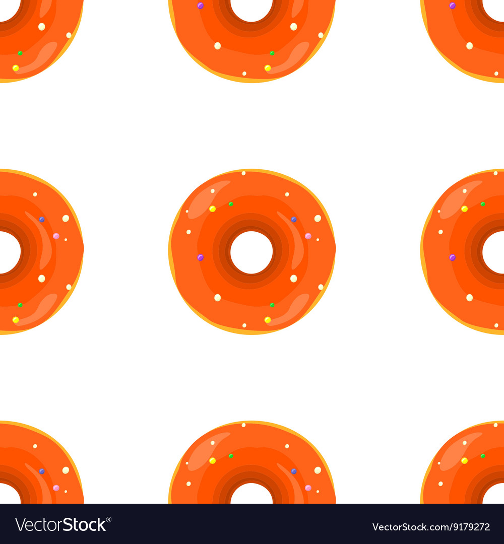 Donut seamless background texture pattern Vector Image