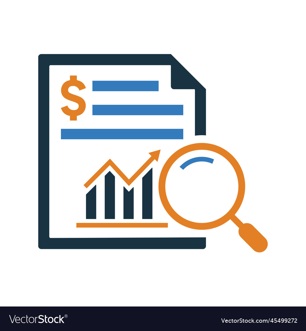 Report analysis icon Royalty Free Vector Image