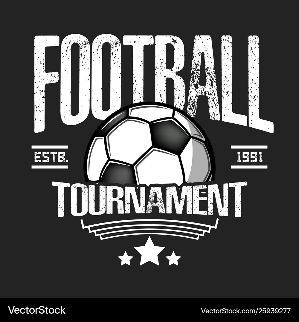 Football logo design template Royalty Free Vector Image