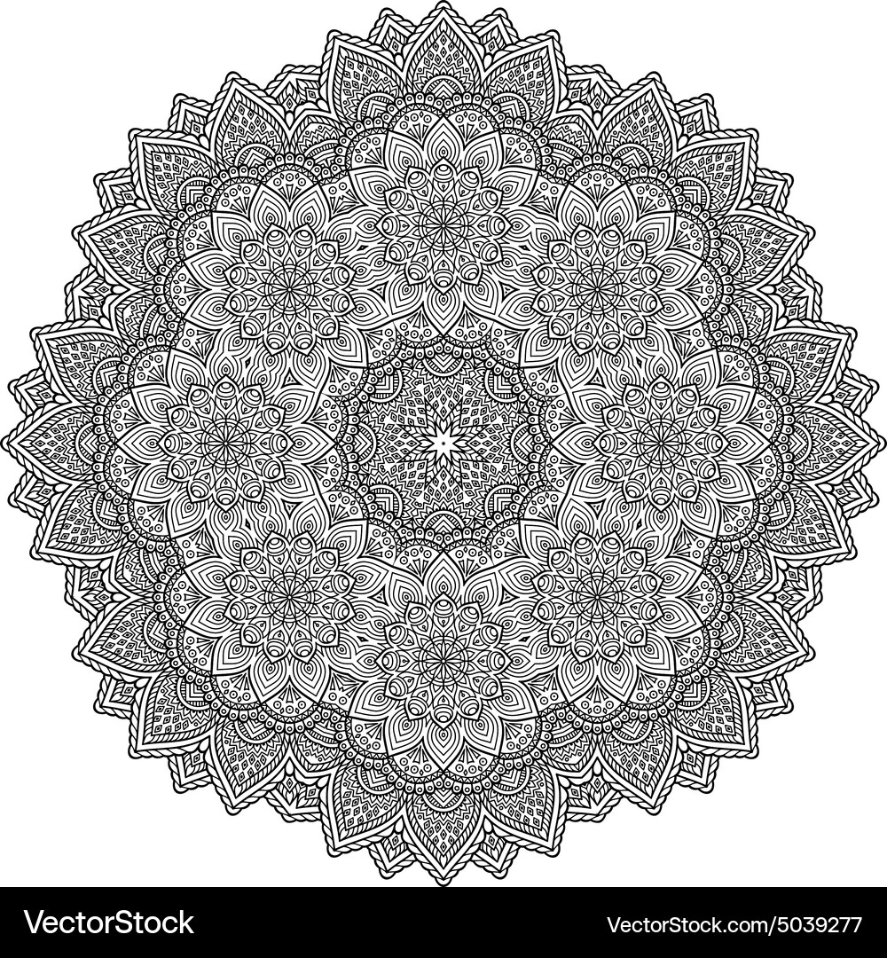 Mandala Royalty Free Vector Image - VectorStock