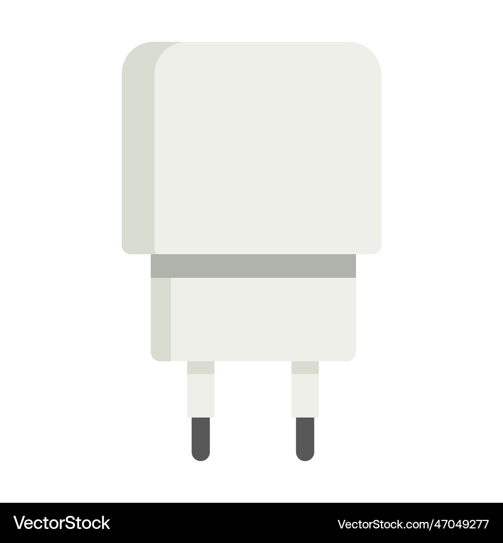Mobile phone charger cartoon Royalty Free Vector Image