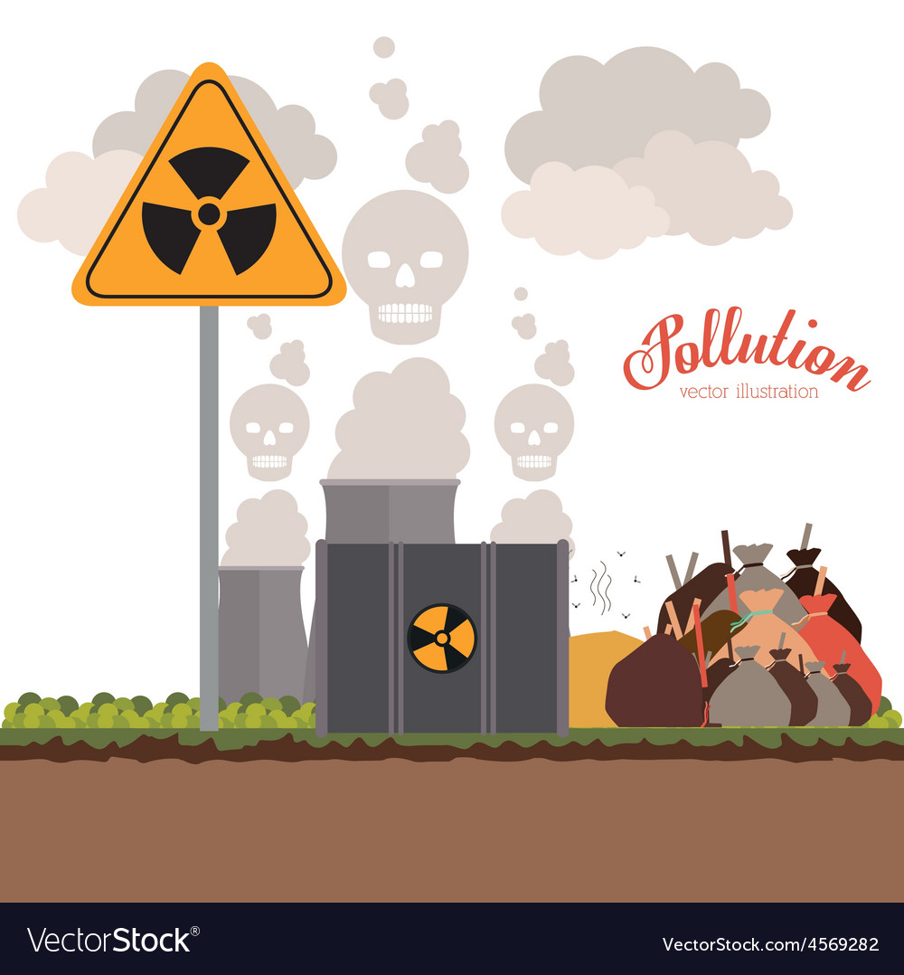 Pollution design Royalty Free Vector Image - VectorStock