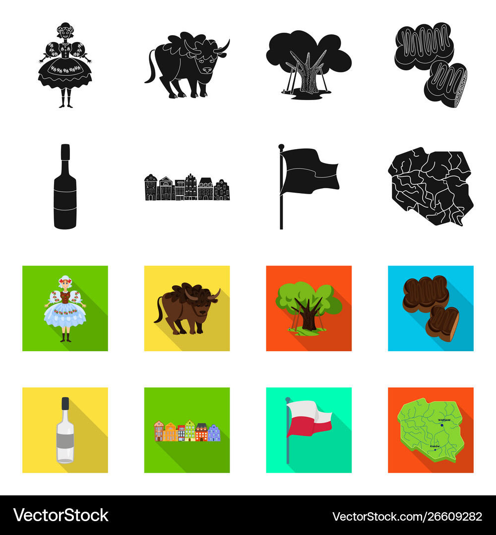 Traditional and tour symbol Royalty Free Vector Image