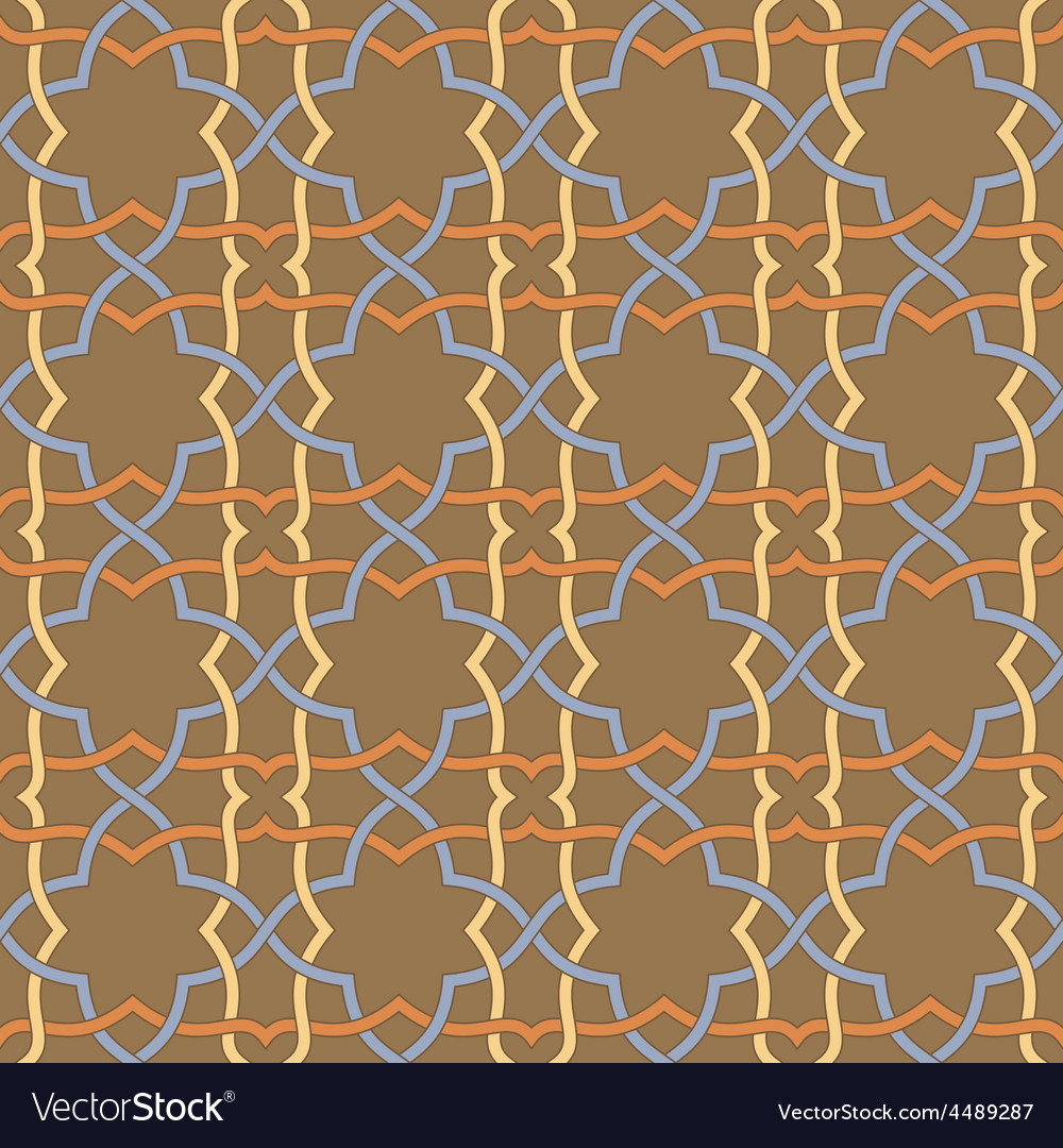 Arabic seamless pattern Royalty Free Vector Image
