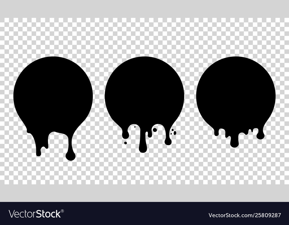 Current paint stains current drops current inks Vector Image