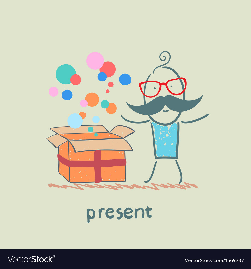 Present Royalty Free Vector Image - VectorStock