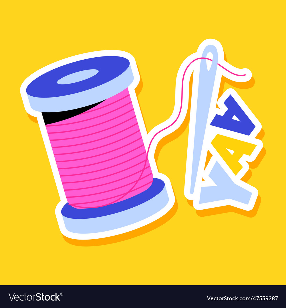 Thread spool Royalty Free Vector Image - VectorStock