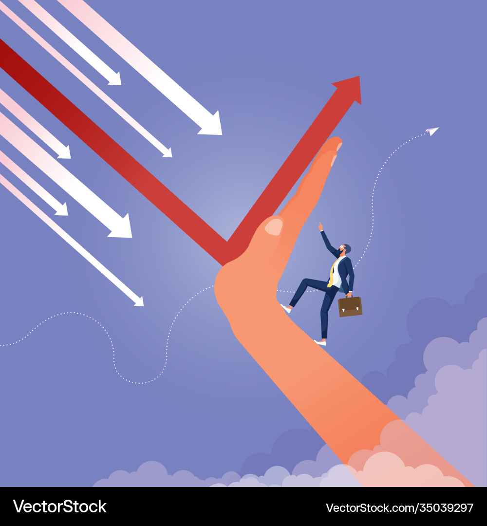 Business team and challenge concept Royalty Free Vector