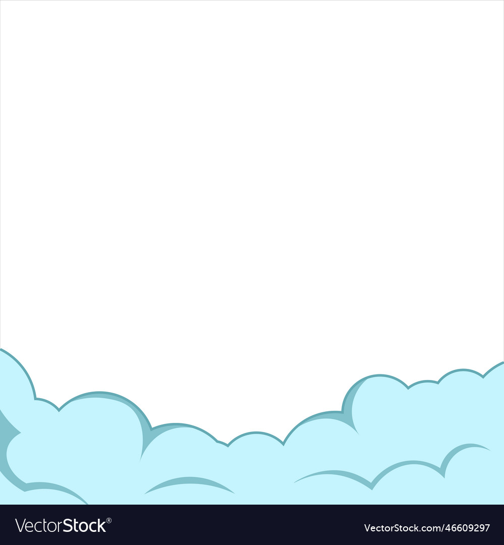 Cloud header footer Royalty Free Vector Image - VectorStock
