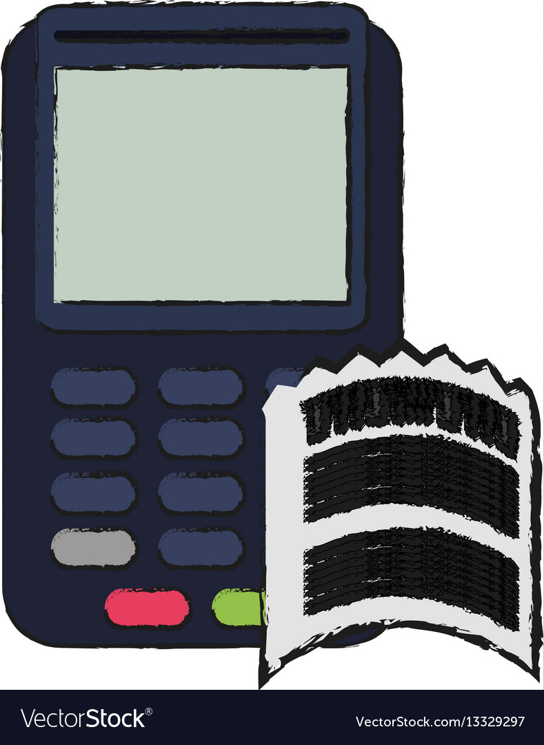 Dataphone device icon Royalty Free Vector Image