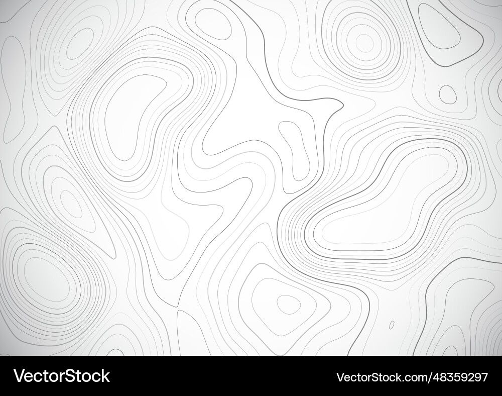 Landscape background with an abstract topography Vector Image