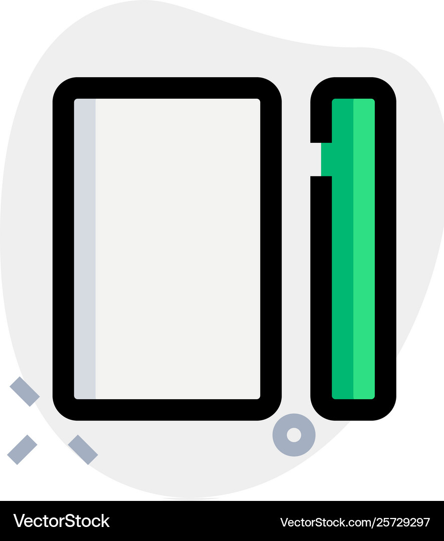Top content body with bottom split sections Vector Image