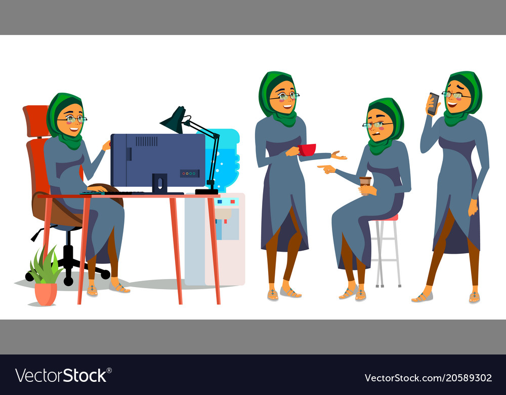 Boss working character bearded Royalty Free Vector Image