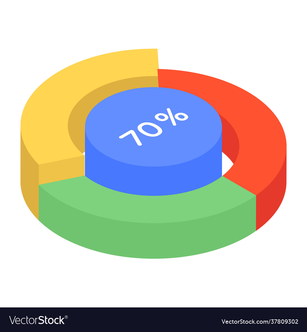 Fraction chart Royalty Free Vector Image - VectorStock