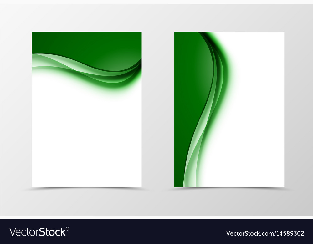 Front and back dynamic design flyer template Vector Image